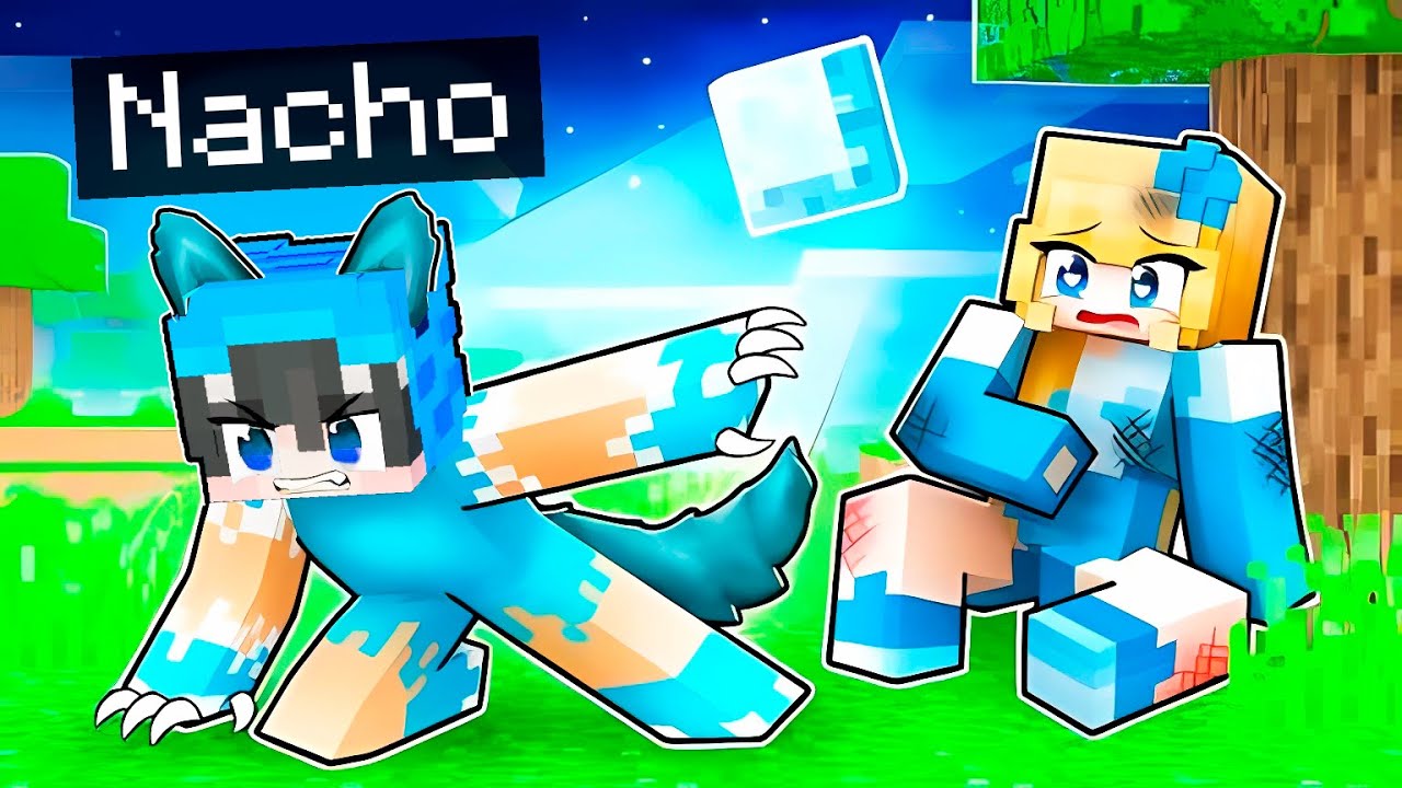 Jugando como un Hombre LOBO PROTECTOR en Minecraft - Minecraft videos