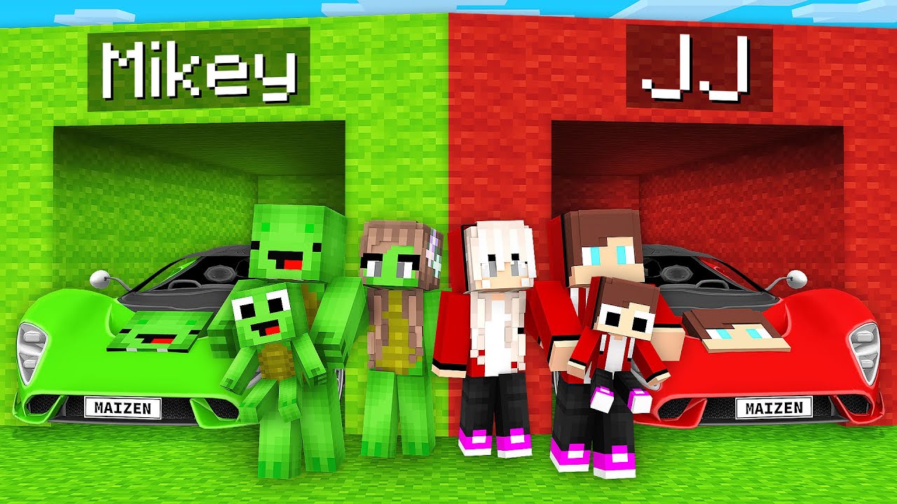 Mikey Family Car vs JJ Family Car Survival Battle in Minecraft - Maizen ...