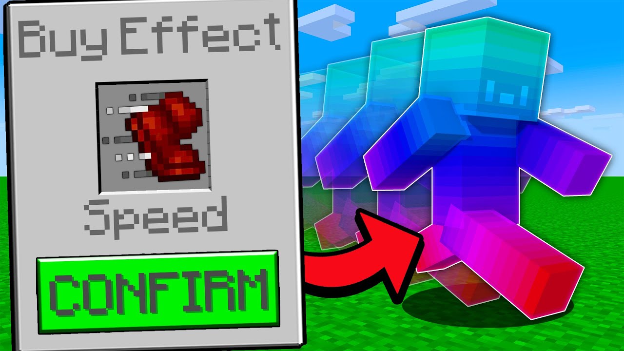 Minecraft Manhunt, But I Can Buy Effects... - Minecraft videos