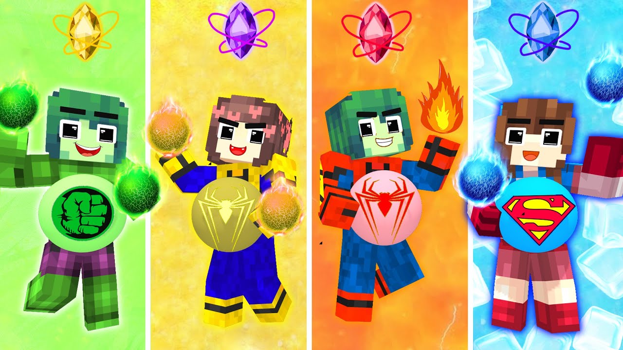 Monster School : ZOMBIE Elemental save city - Minecraft Animation ...