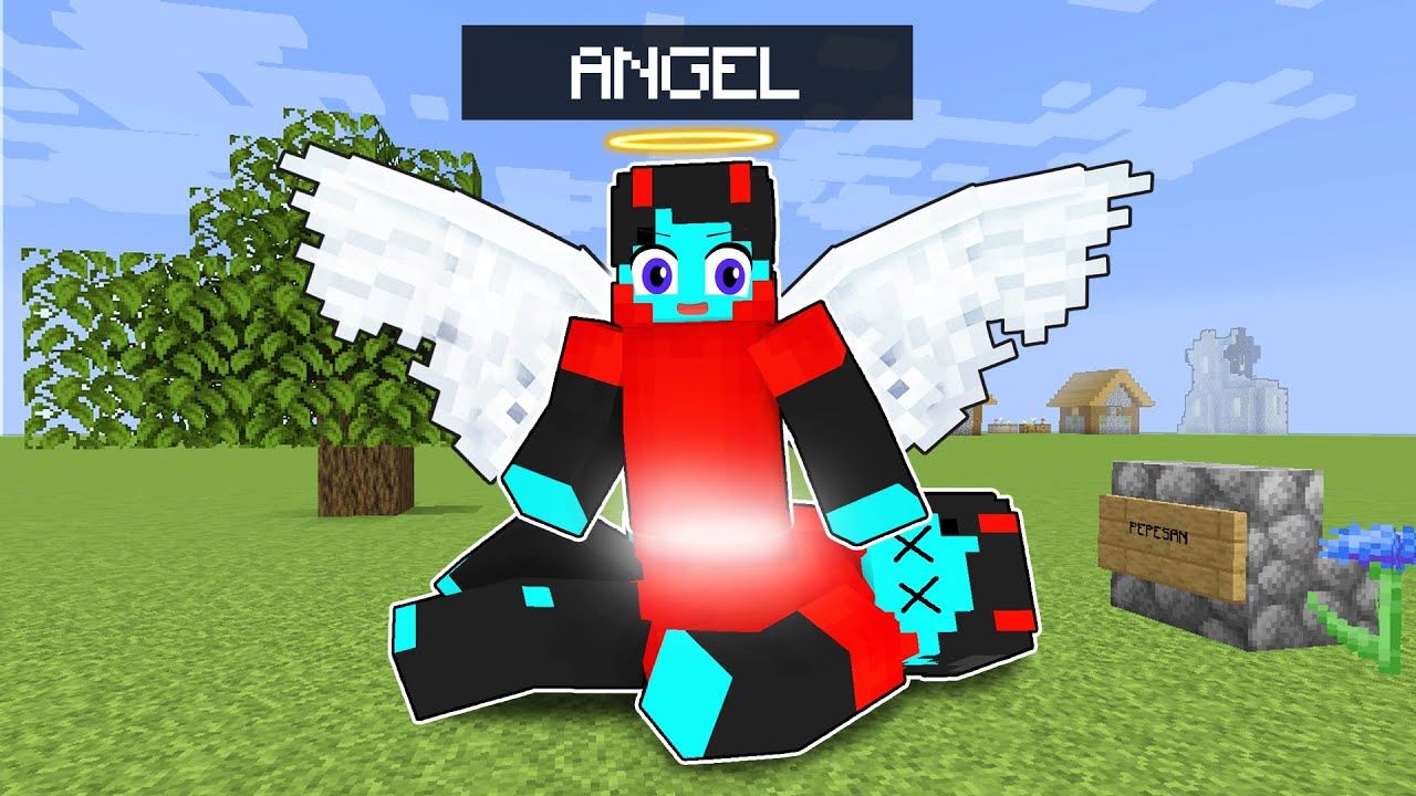 PepeSan DIED and became an ANGEL in Minecraft! - Minecraft videos