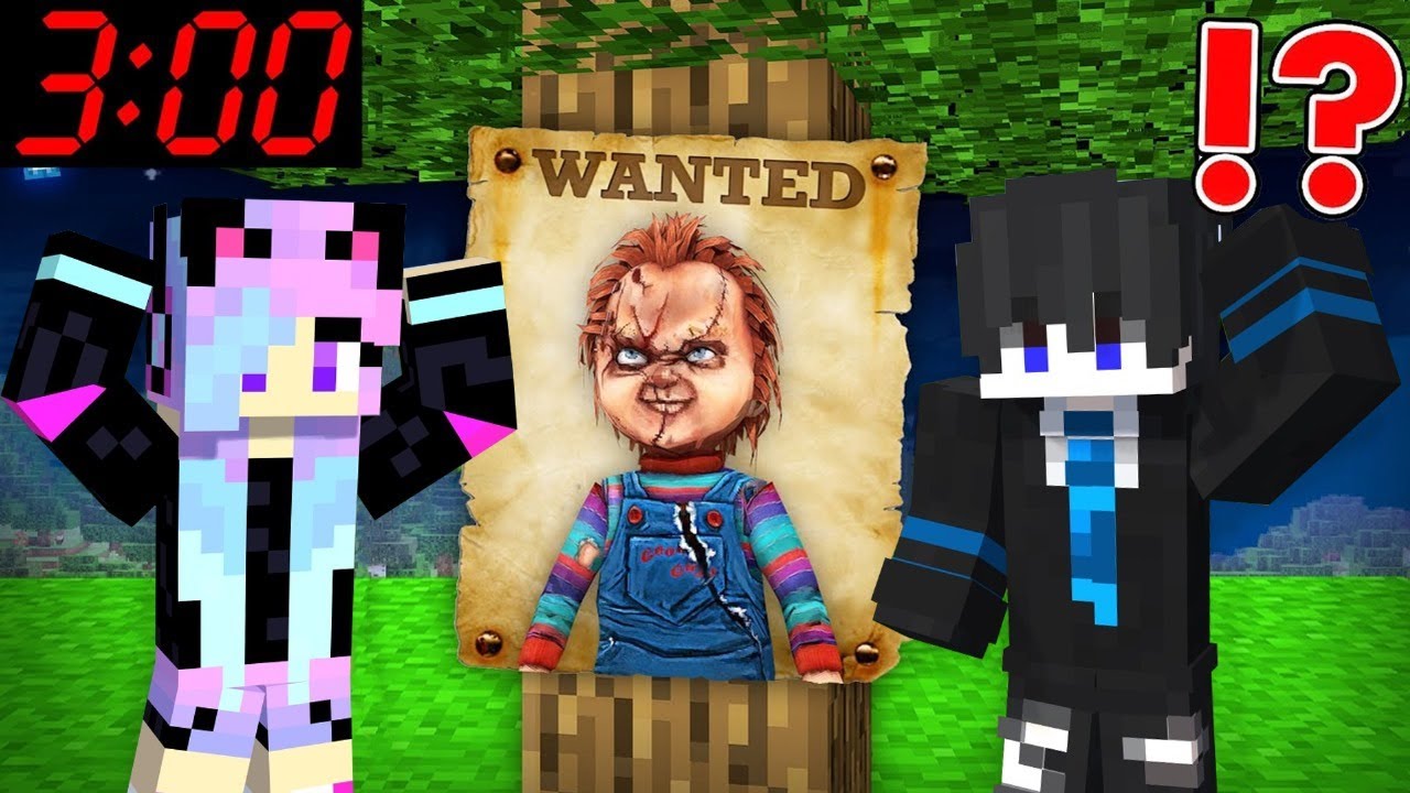 Scary CHUCKY is WANTED At Night in Minecraft - Minecraft videos