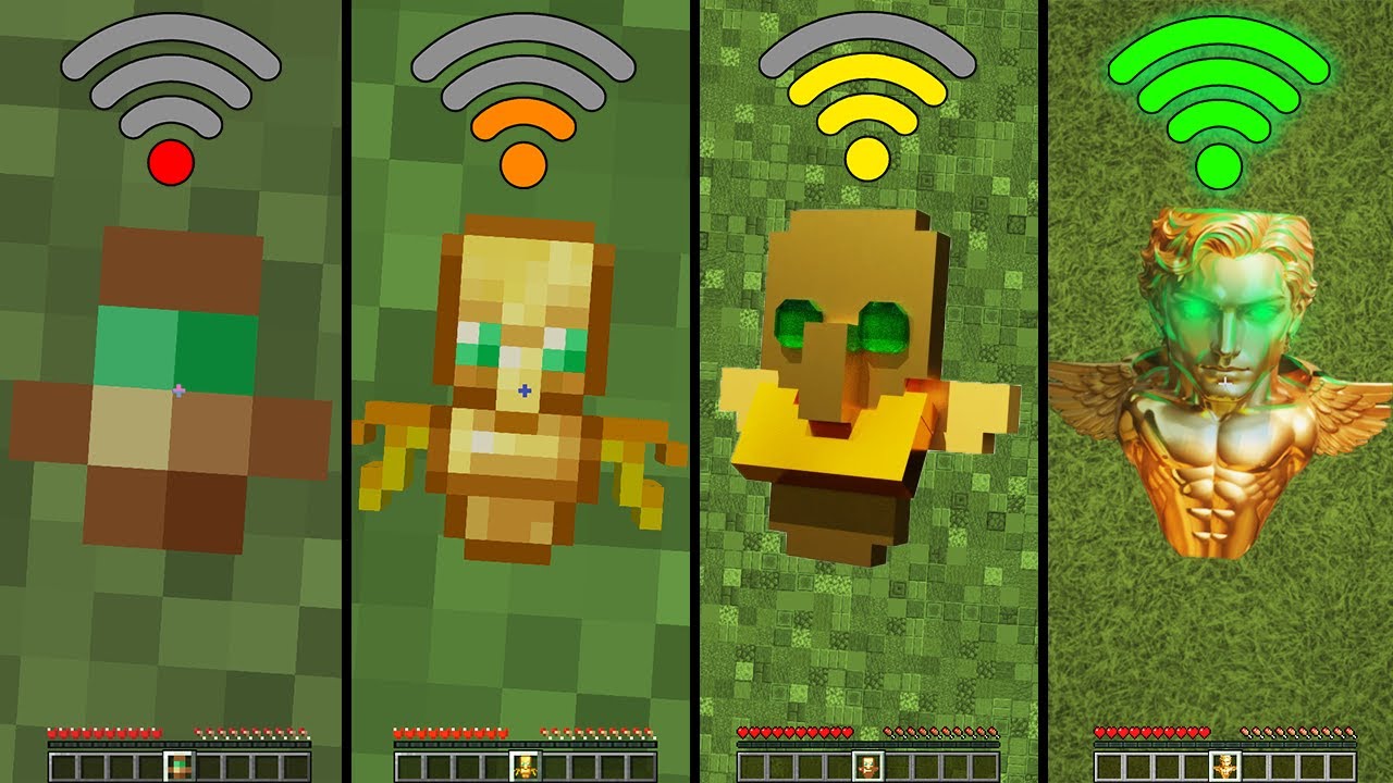 minecraft physics with different Wi-Fi be like - Minecraft videos