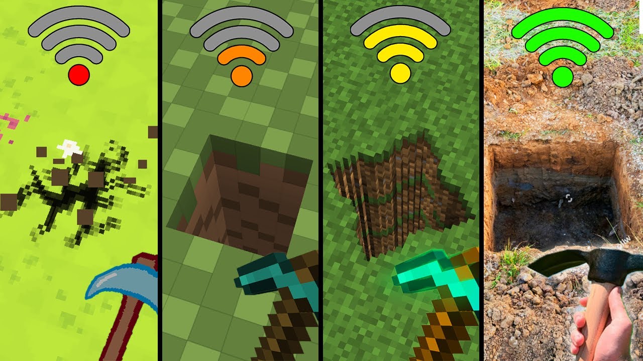 physics with different Wi-Fi in Minecraft - Minecraft videos