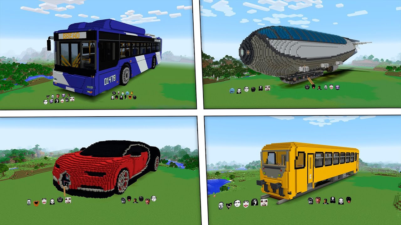 BEST SURVIVAL HOUSE BUILD WITH 100 NEXTBOTS COMPILATION PART 4 in ...