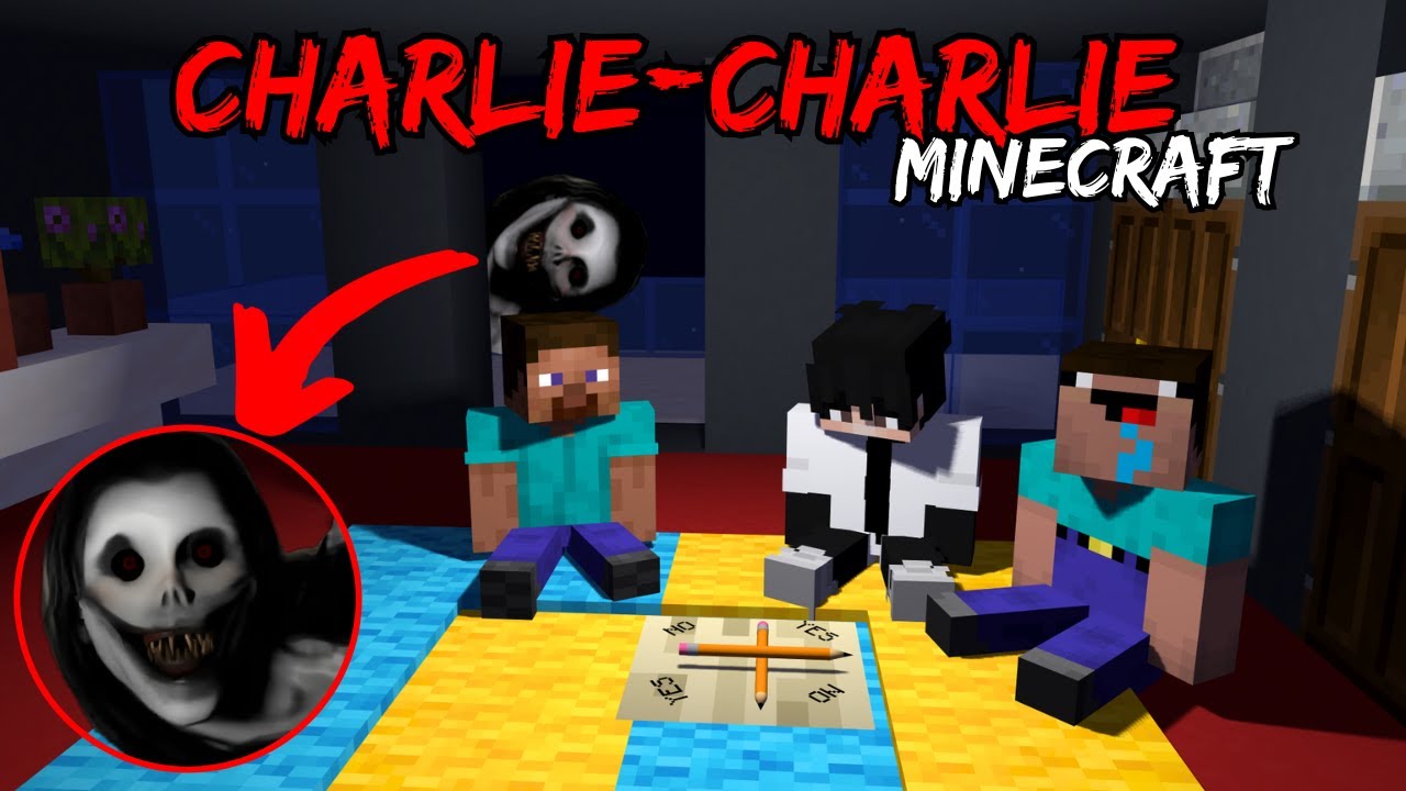 CHARLIE CHARLIE IN MINECRAFT ! Horror video in hindi - Minecraft videos