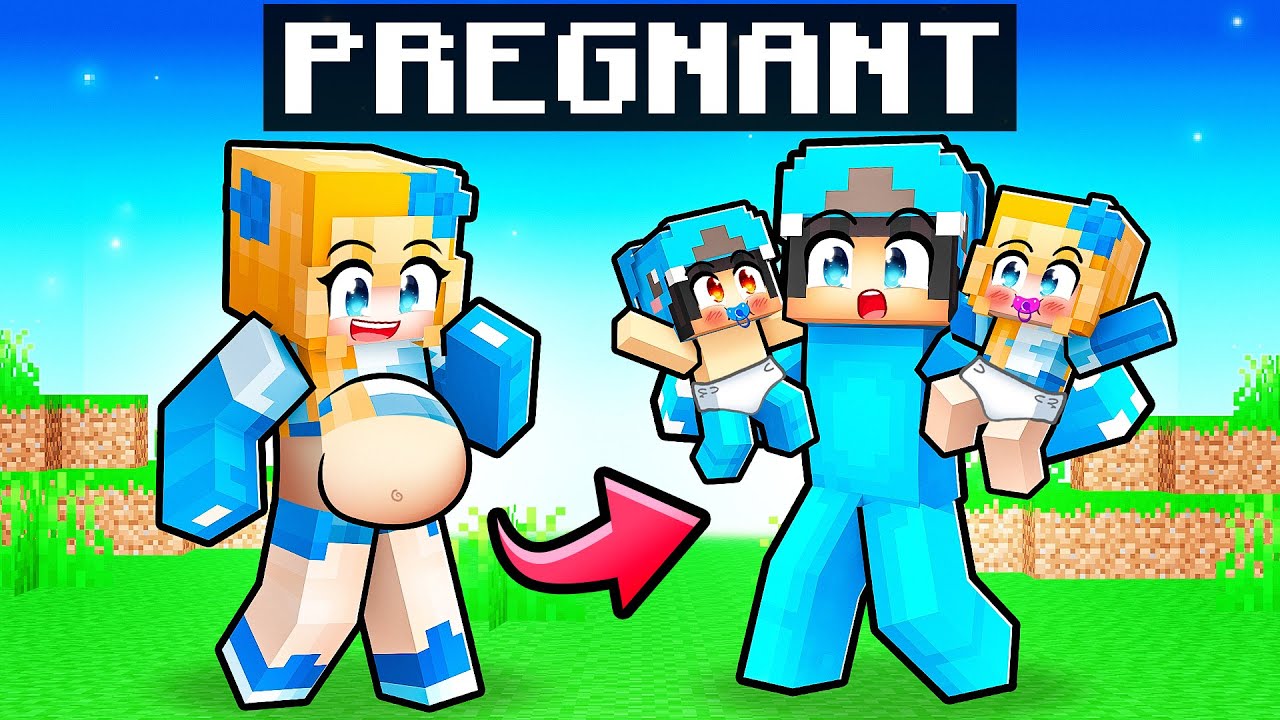 CRYSTAL is PREGNANT with TWINS In Minecraft! - Minecraft videos