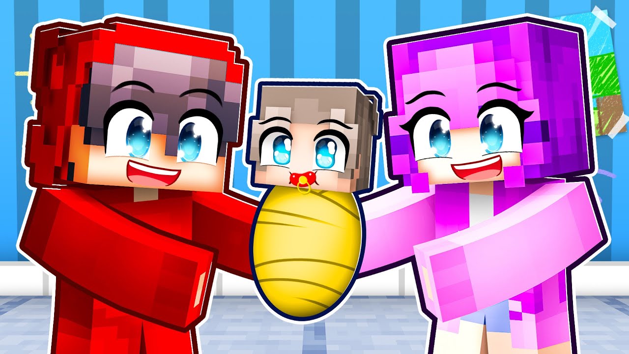 Cash and Zoey ADOPT A BABY in Minecraft! - Minecraft videos