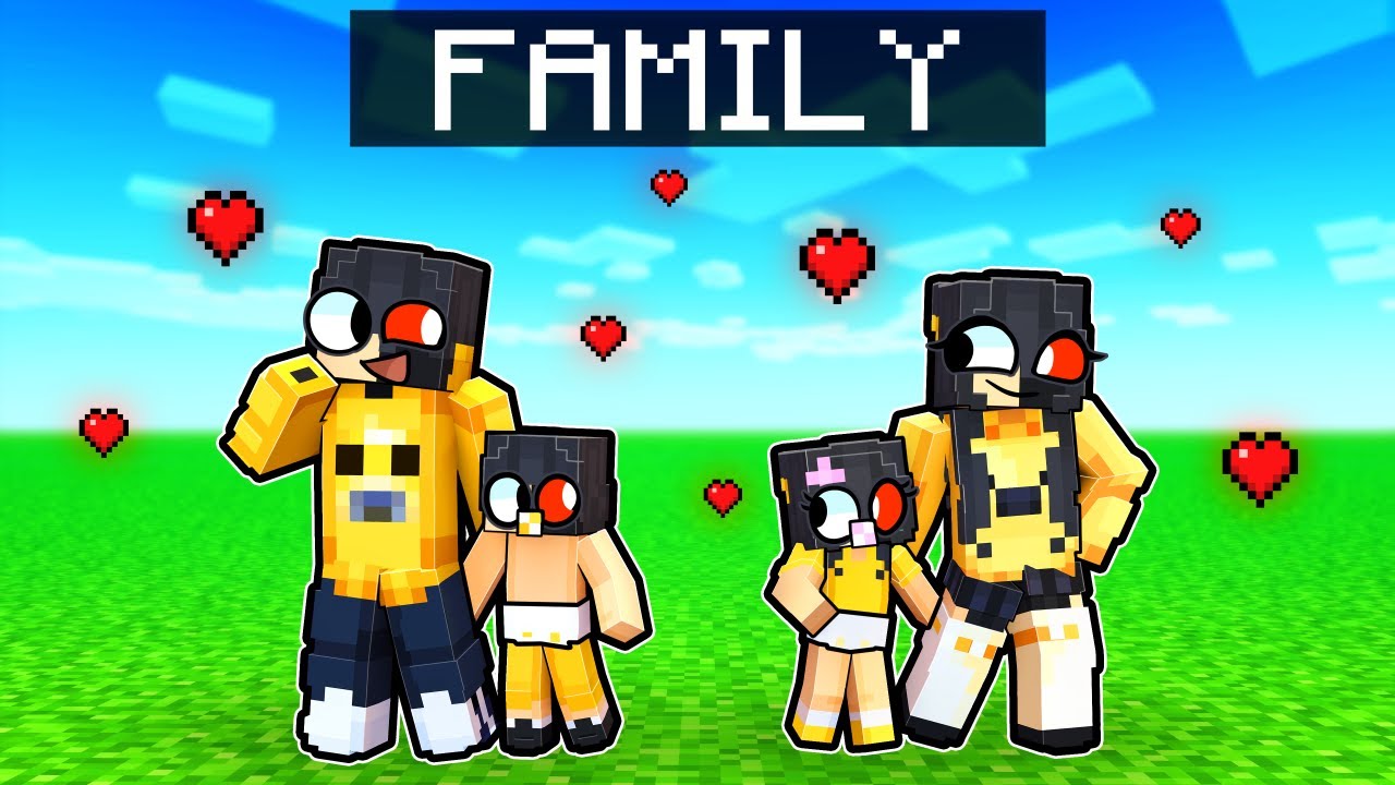 Having an ETHOBOT Family in Minecraft! - Minecraft videos