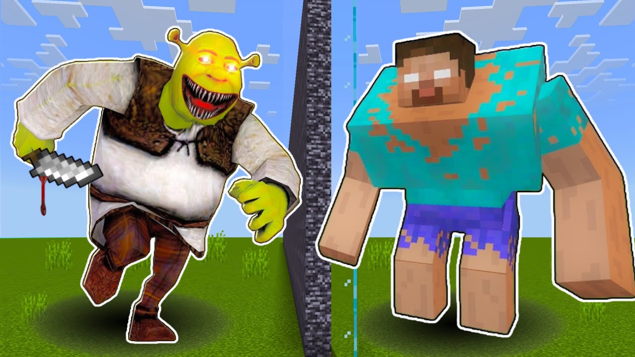 I Cheated in a EVIL MUTANT SHREK Battle || Minecraft PE - Minecraft videos