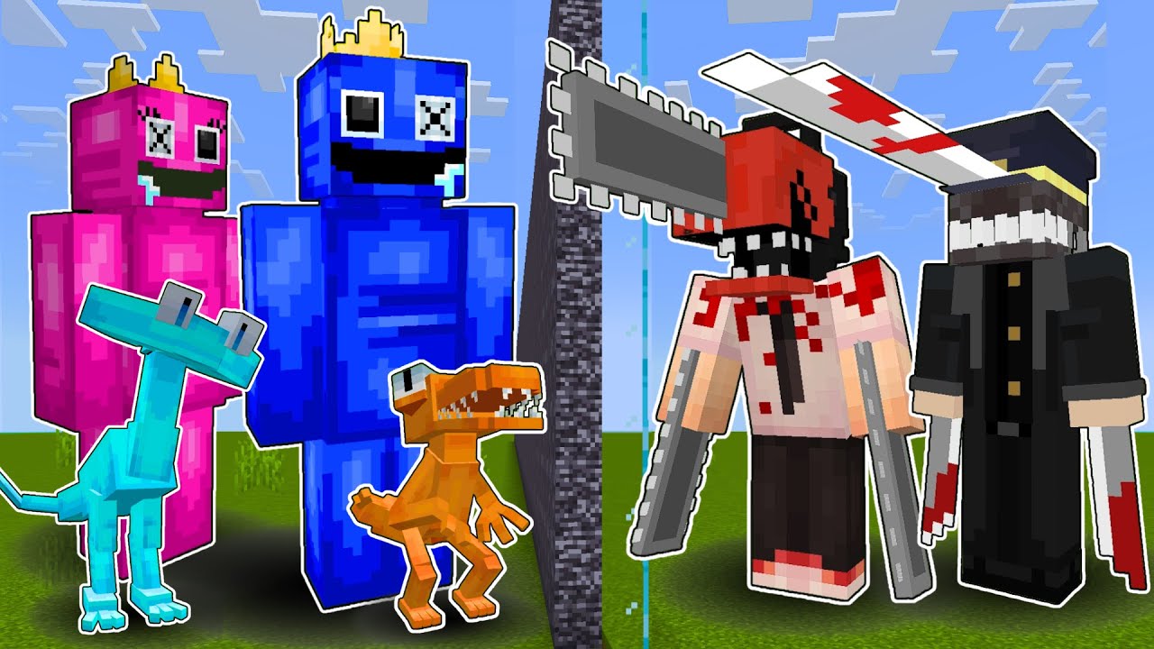 I Cheated in a RAINBOW FRIENDS Mob Battle || Minecraft PE - Minecraft ...