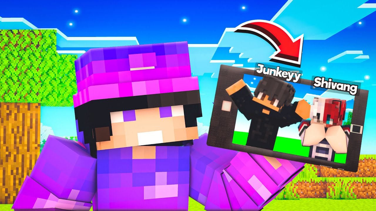 I Locked My Friends in a PHONE in Minecraft! with @junkeyy @Shivang02 ...