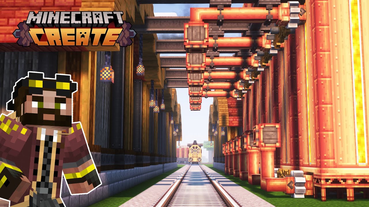 I built a PERSONAL DELIVERY SERVICE in Minecraft Create Mod ...