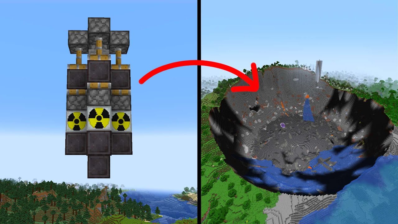 I made a nuke in minecraft - Minecraft videos