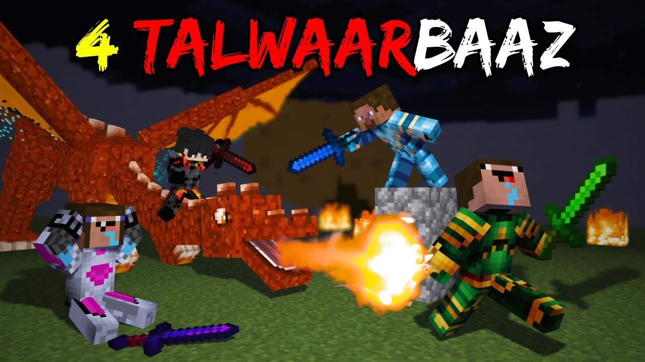 MINECRAFT 4 TALWAARBAAZ STORY | Horror Story in Hindi Part-1 ...