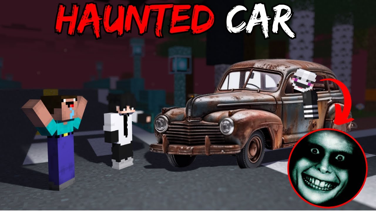 MINECRAFT HAUNTED CAR | Minecraft Horror Story in Hindi - Minecraft videos