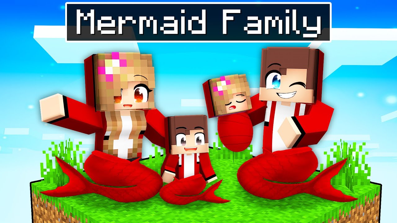 Maizen Having A MERMAID FAMILY in Minecraft! - Parody Story(JJ and Mikey TV) - Minecraft videos