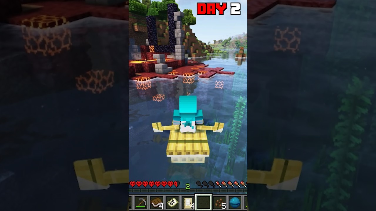 Minecraft 100 Days Survival Challenge - Day 2 #minecraft #trending # ...