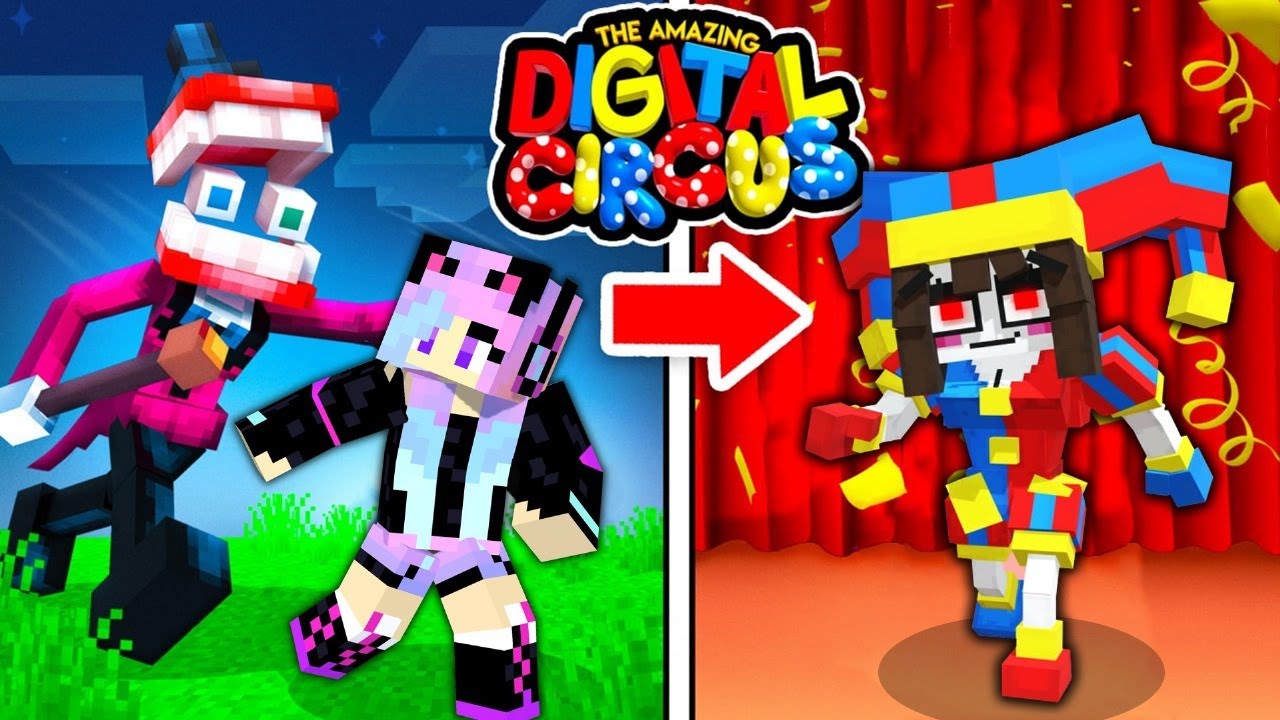 Minecraft, But There’s AMAZING DIGITAL CIRCUS Hearts - Minecraft videos
