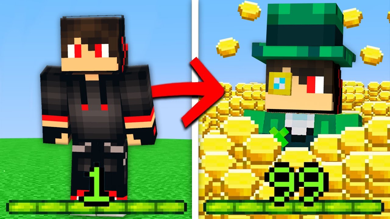 Minecraft, But Your XP = Your Luck... - Minecraft videos