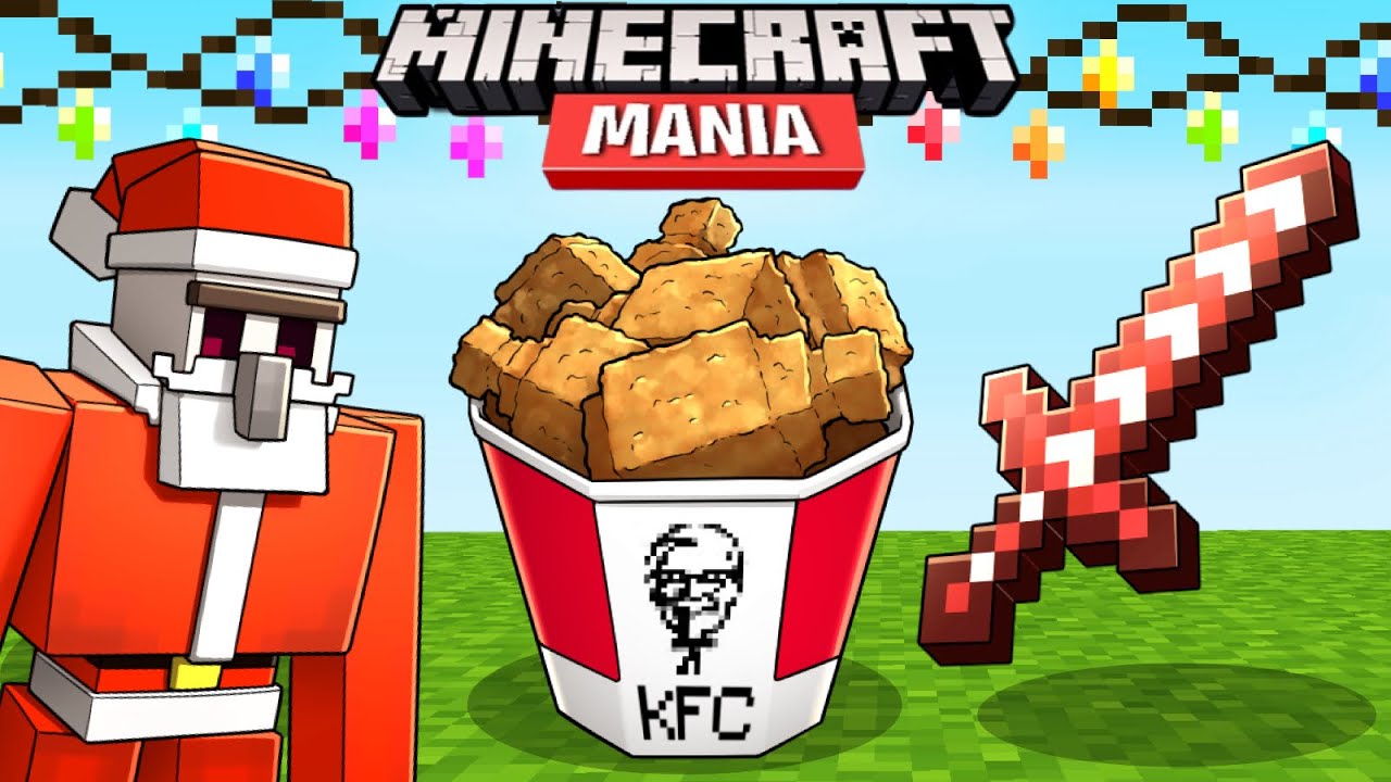 Minecraft Mania - Cubeta KFC, Especial Navidad!! - Minecraft videos