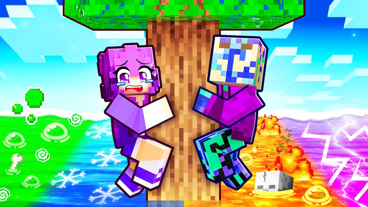 Minecraft but its ELEMENTAL LAVA RISING! - Minecraft videos