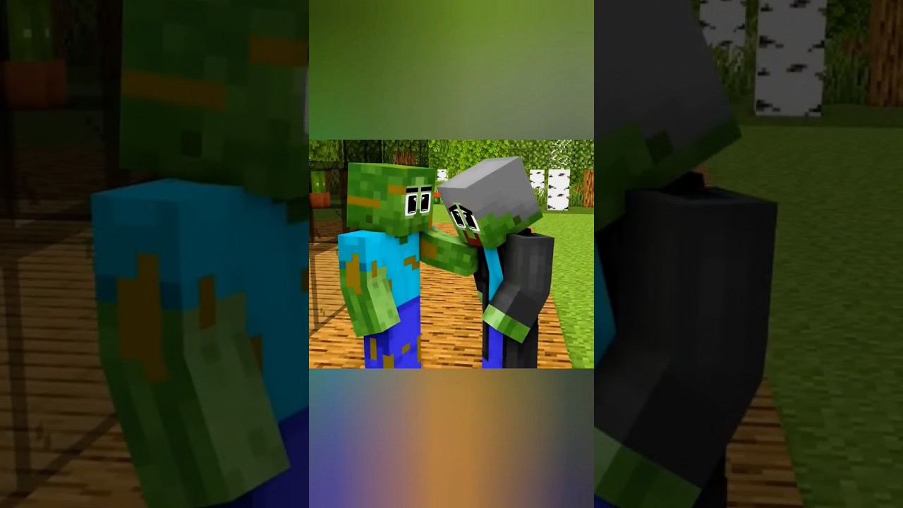Monster School. A Good Zombie And Poor Man. Minecraft Animation # ...
