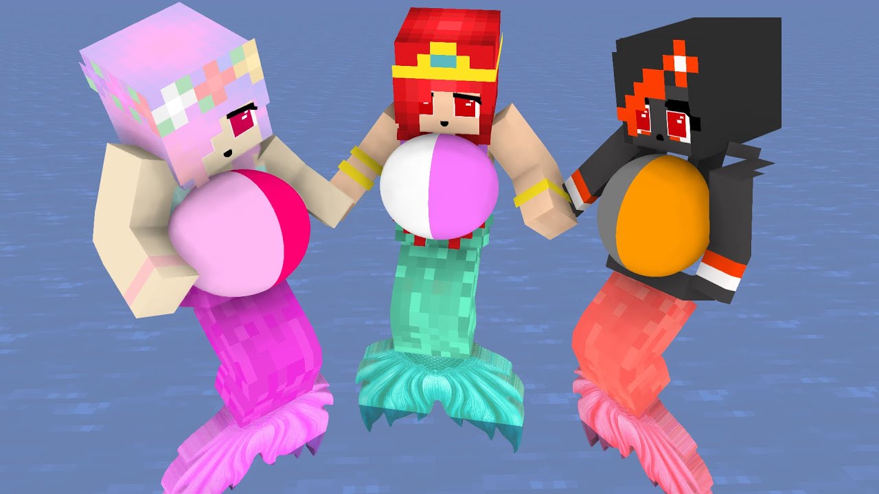 Monster School : ALL MERMAID BABY LIFE & FRIENDS EPISODES - Minecraft ...