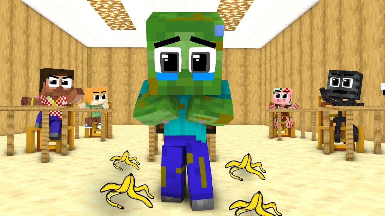 Monster School : GOOD ZOMBIE STUDENT VS BAD STUDENT - Minecraft ...