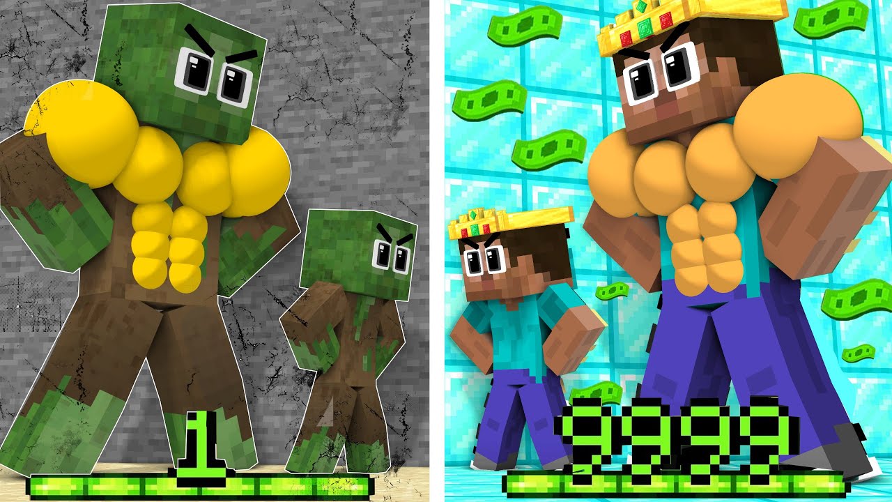 Monster School: Herobrine Prevents Poor Zombie Befriending Rich ...