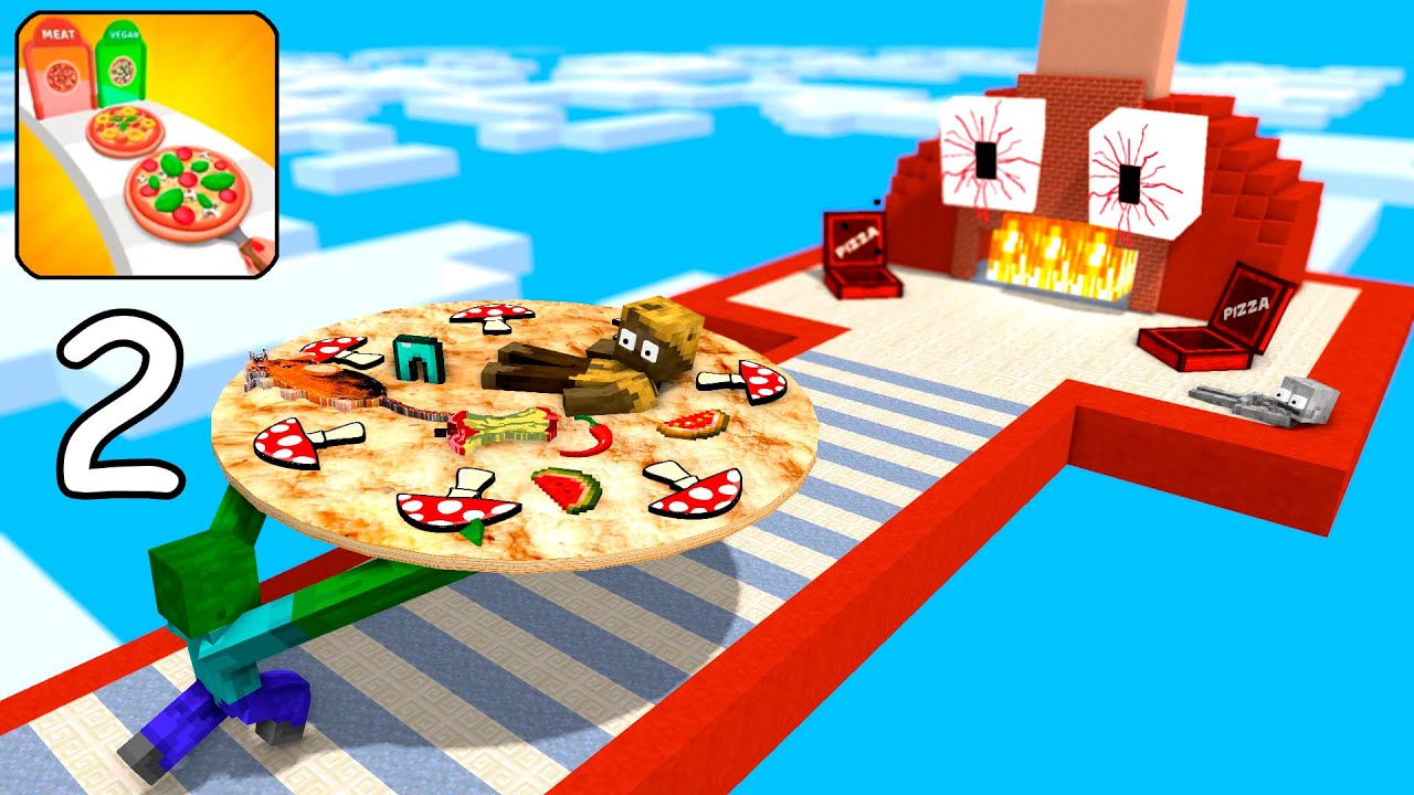 Monster School : I WANT PIZZA RUNNER 2 CHALLENGE - Minecraft animation ...