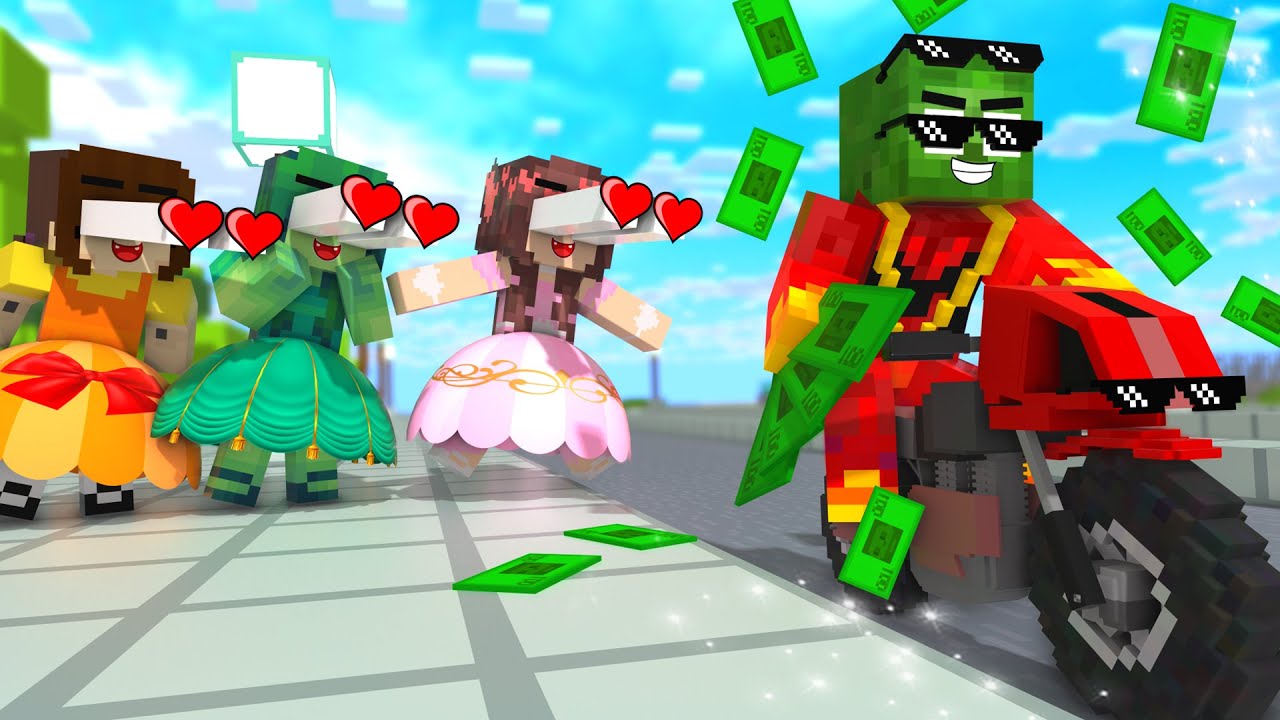 Monster School : Zombie x Squid Game Doll Love or Money - Minecraft ...