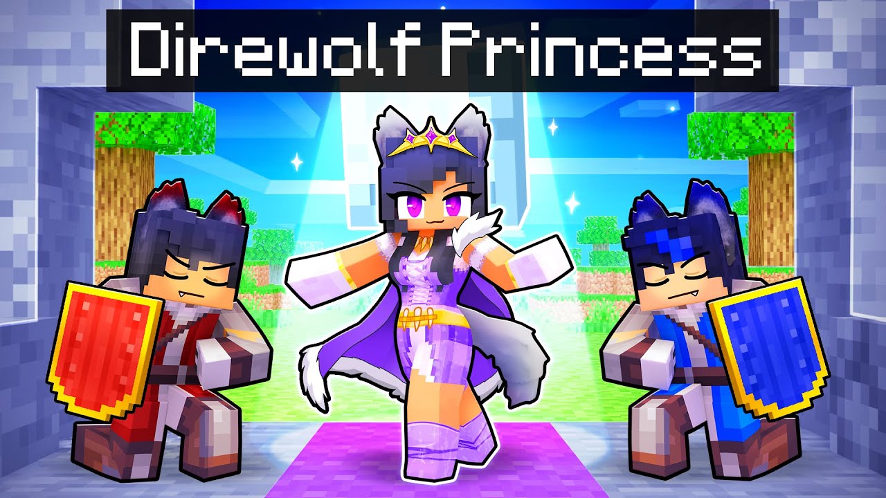 Playing as an DIREWOLF PRINCESS in Minecraft! - Minecraft videos