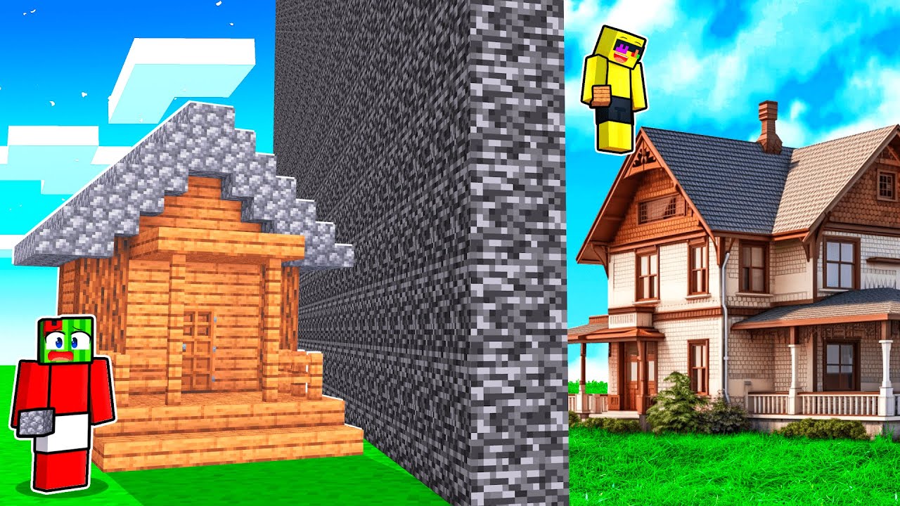 REALISTIC House Build Battle In Minecraft! - Minecraft videos