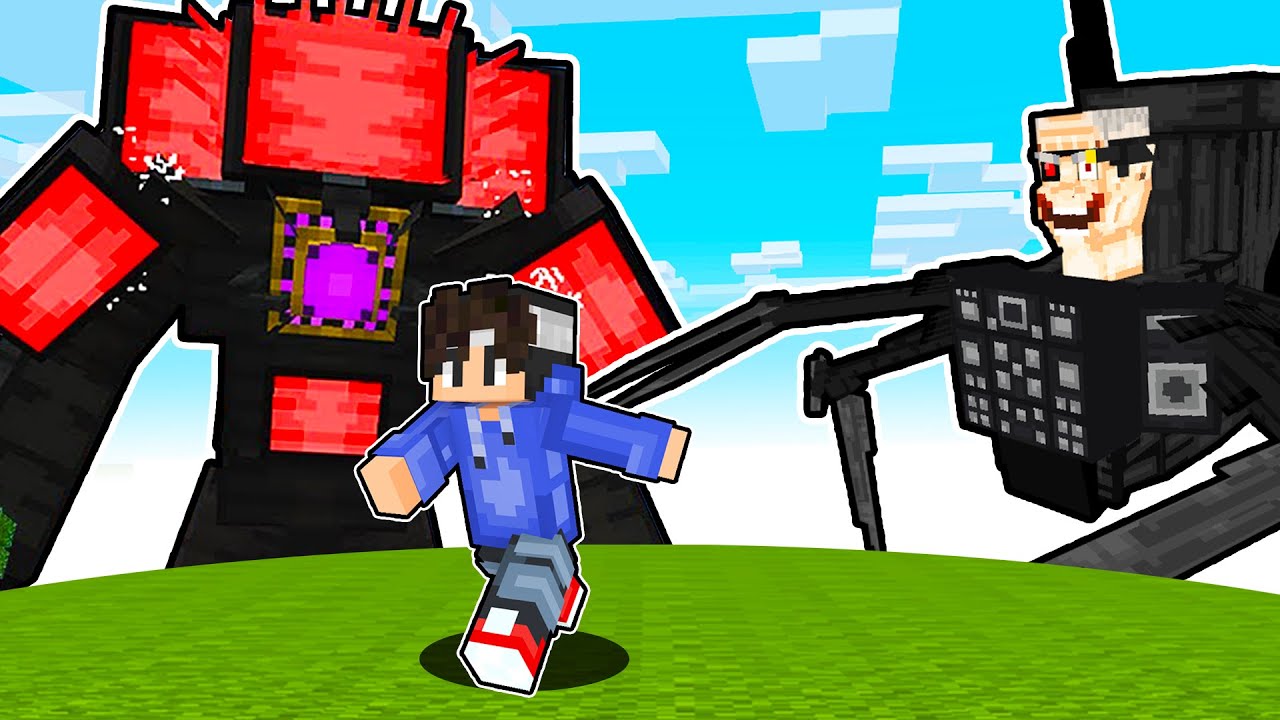 Skibidi TITAN TV MAN UPGRADED 68 in Minecraft - Minecraft videos