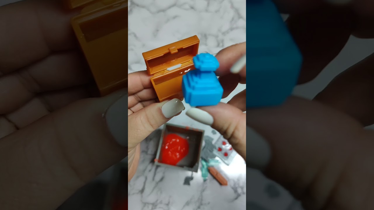 Unboxing another Minecraft Treasure X block! #asmr #minecraft # ...