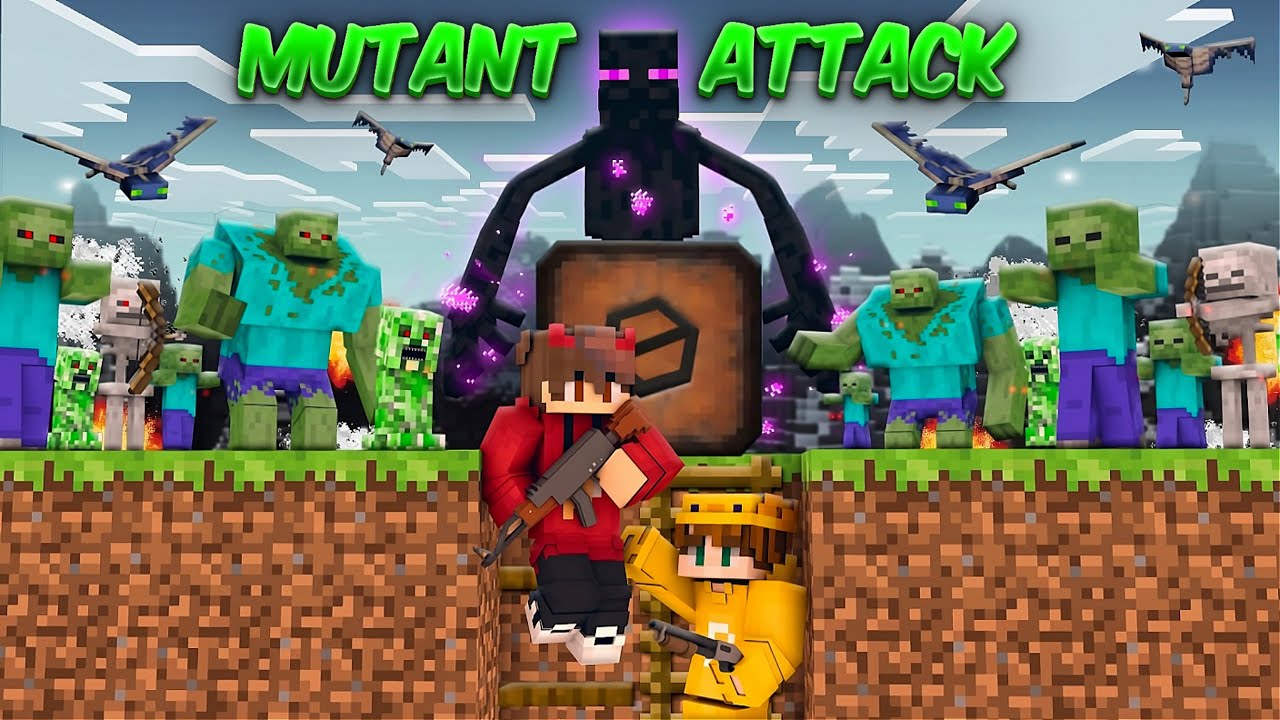 We Created Bunker to Survive MUTANT ATTACK in Minecraft! - Minecraft videos