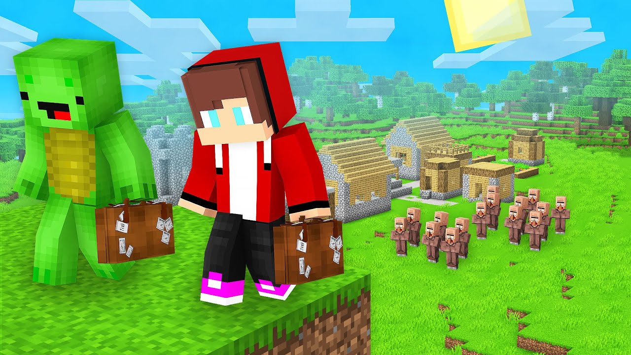 Why Did Mikey and JJ Leave The Village in Minecraft? (Maizen) - Minecraft videos
