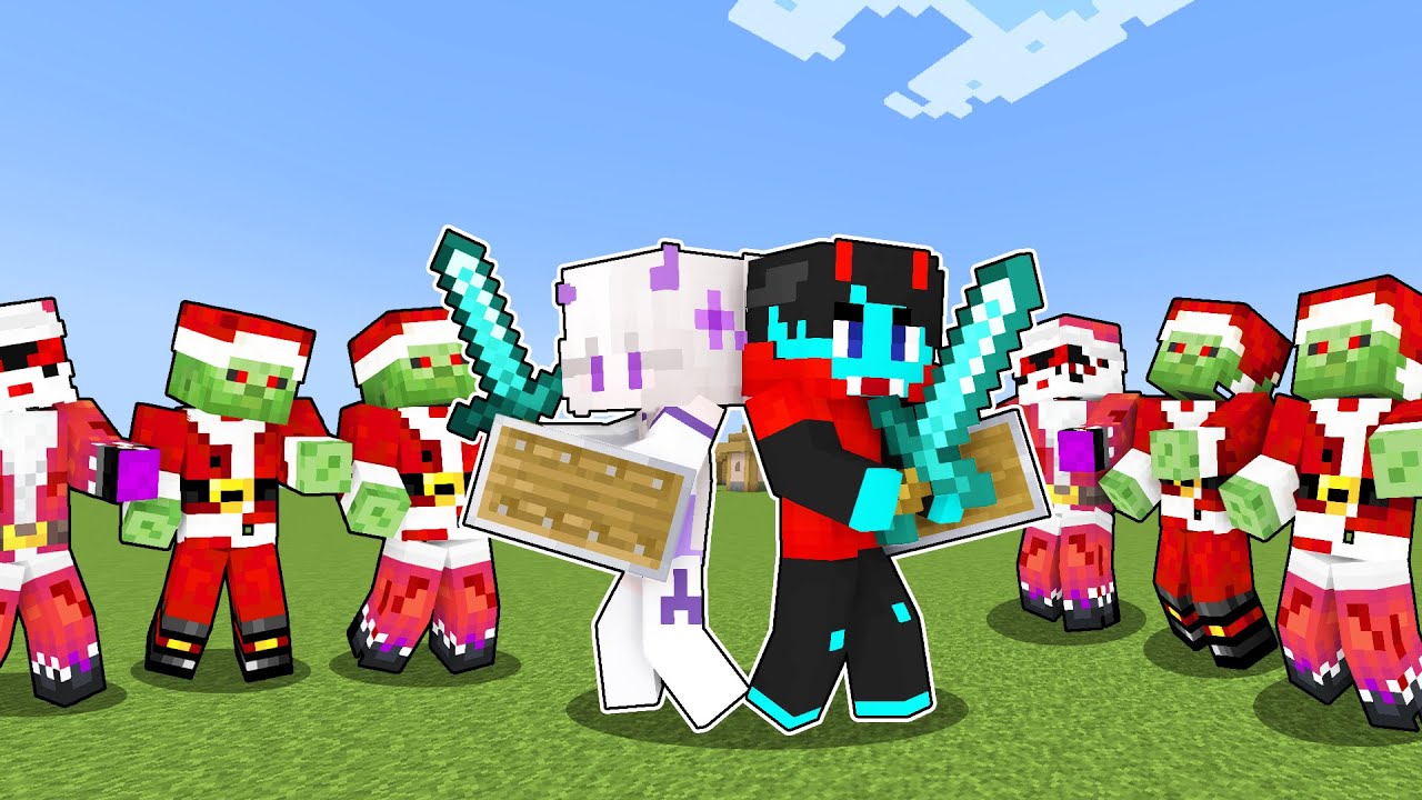 Zombie Santa Apocalypse! | Minecraft - Minecraft videos