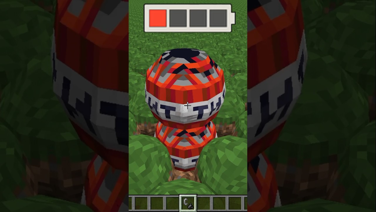 minecraft tnt using different battery - Minecraft videos