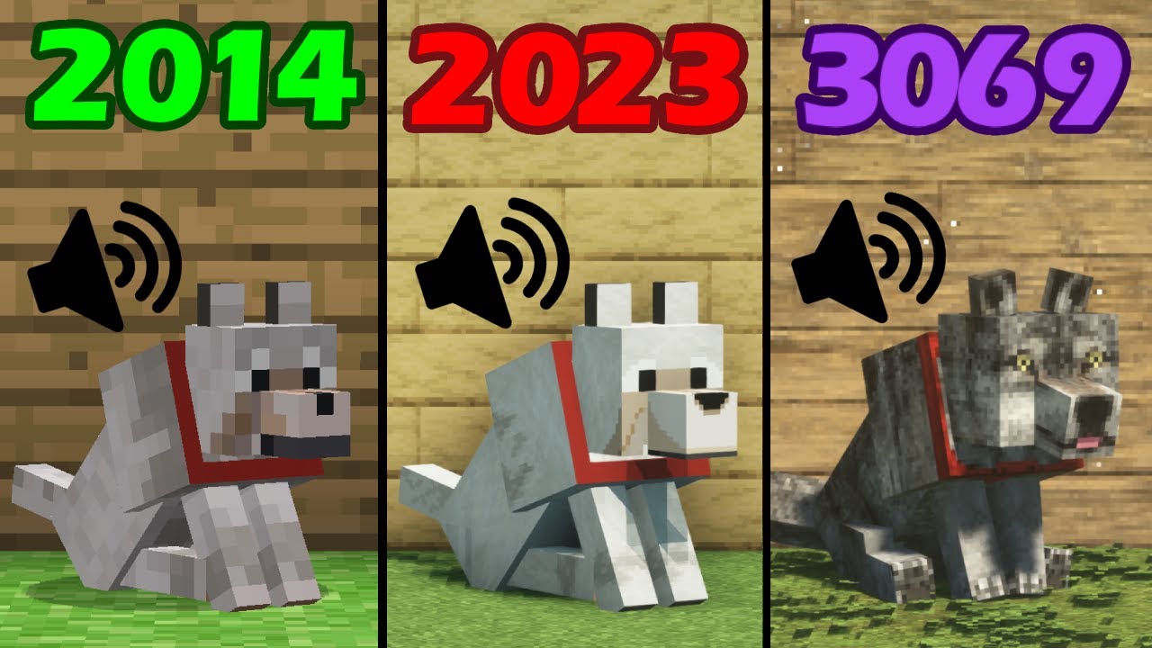 sounds of minecraft in different years - Minecraft videos