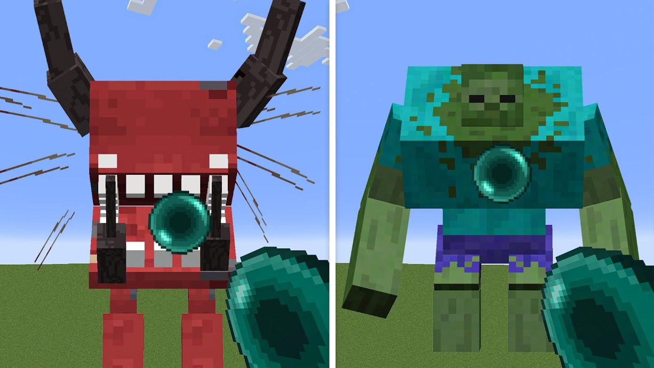 what's inside all bosses? what's inside mutant mobs? - Minecraft videos