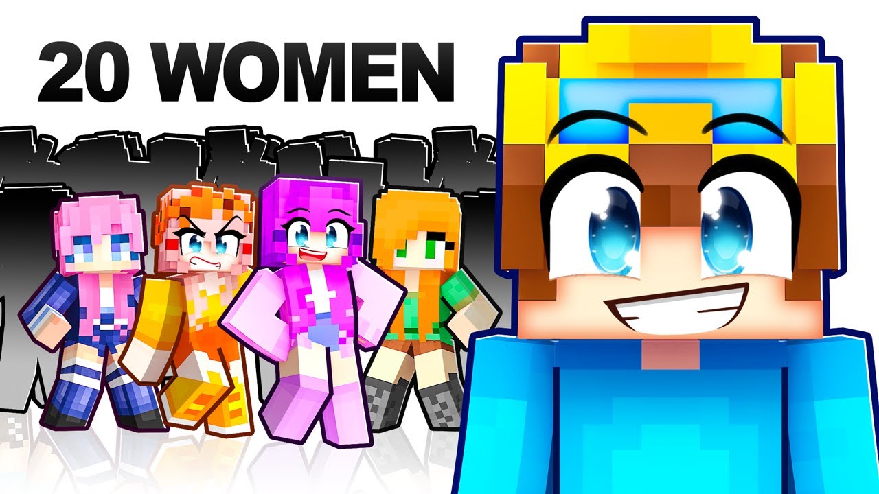 20 WOMEN vs NICO In Minecraft! - Minecraft videos