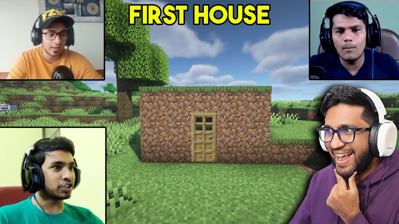 FIRST HOUSE OF EVERY MINECRAFT YOUTUBER ! - Minecraft videos