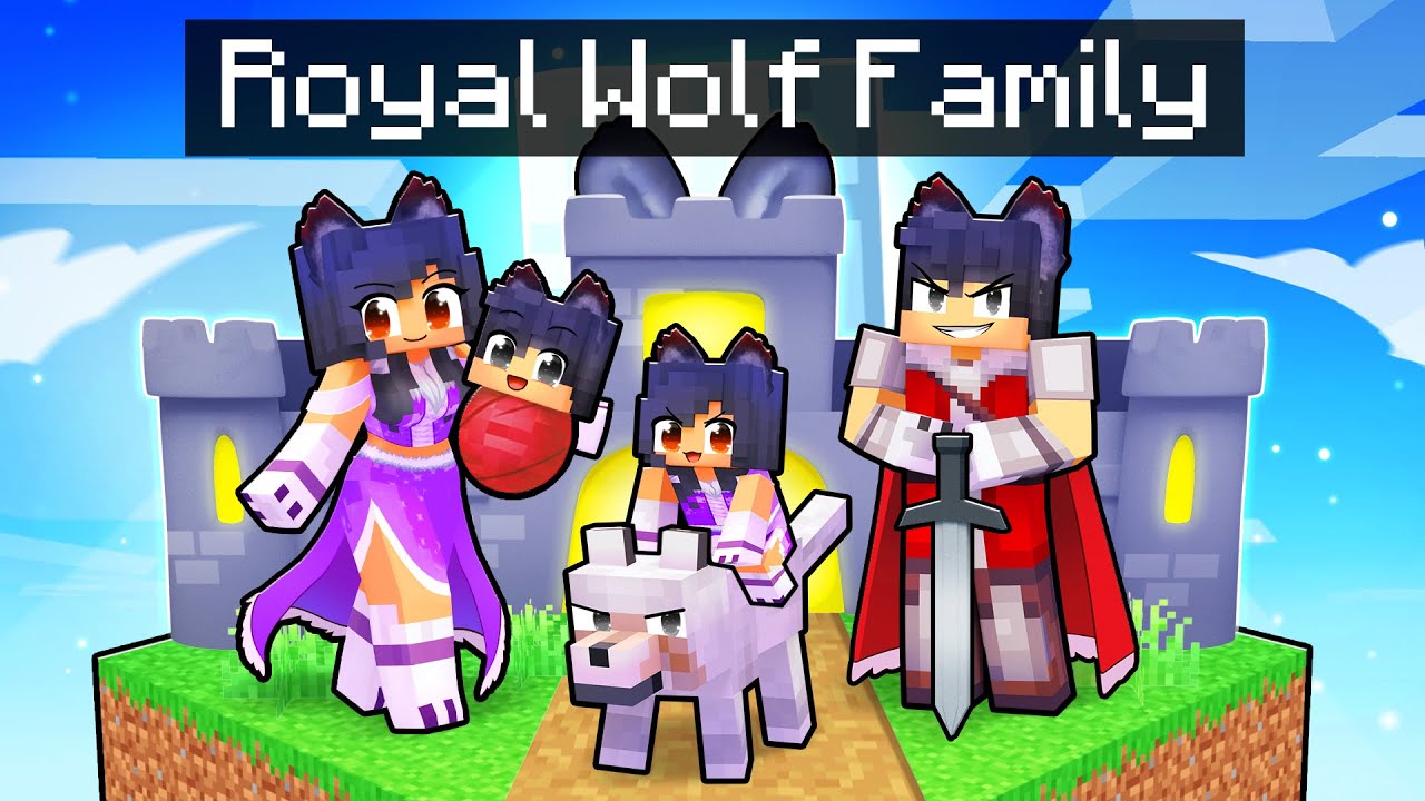 Having a ROYAL WOLF FAMILY in Minecraft! - Minecraft videos