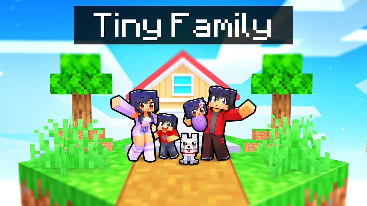 Having a TINY FAMILY in Minecraft! - Minecraft videos