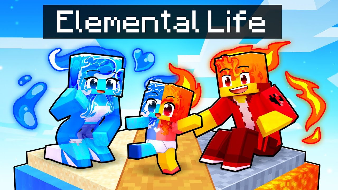 Having an ELEMENTAL LIFE in Minecraft! - Minecraft videos