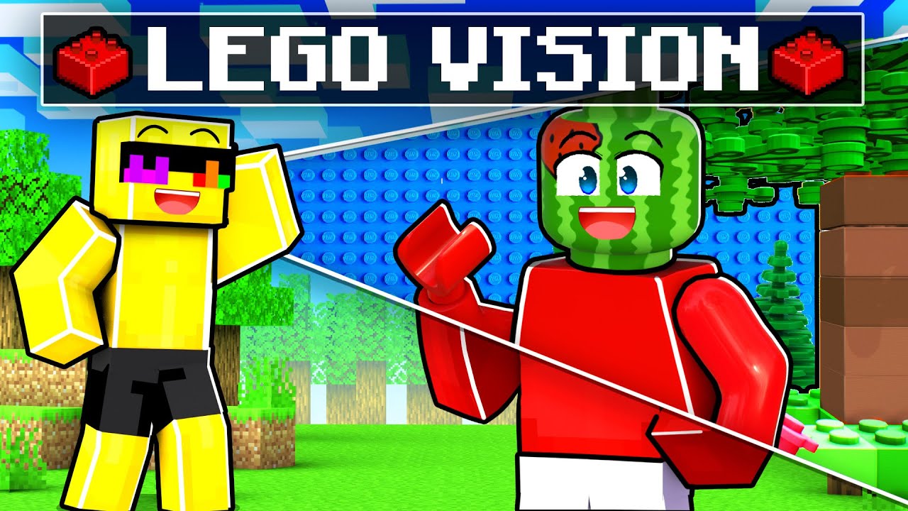 How I Unlocked LEGO VISION in Minecraft - Minecraft videos