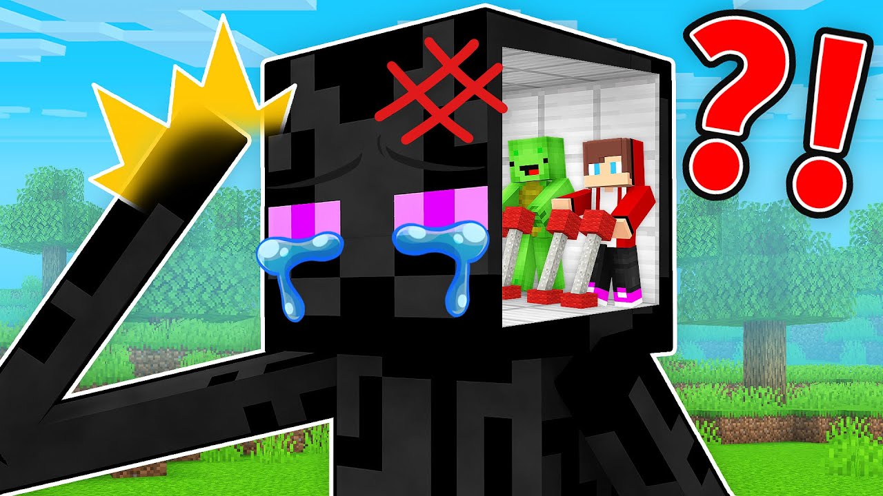 How Mikey & JJ Control Enderman Mind in Minecraft - Maizen - Minecraft ...