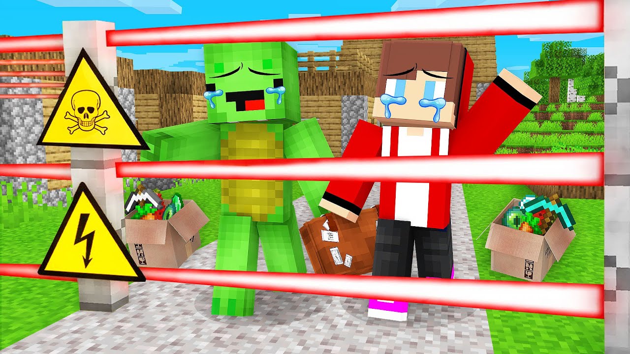 How Mikey and JJ Escape The Village in Minecraft (Maizen) - Minecraft ...